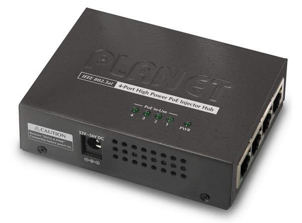 Planet Injector 4-port Gigabit PoE+ 30W IEEE802.3at B120W - Leteng AS