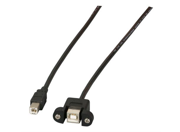 EFB USB2 Kabel B-B - 0,5 m skjøt B-B USB Skjøtekabel - Leteng AS
