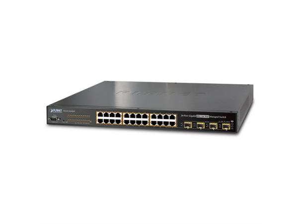 Planet Switch 24-p Gigabit 24xPoE+ 4xSFP Layer2 PD-Alive Schedule B440W ...