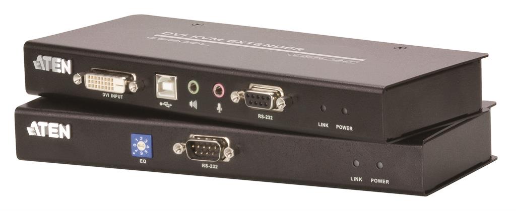 Aten Extender DVI USB-H AUD RS232 Tx/Rx 2xTP Max 60 m EQ ESD - Leteng AS