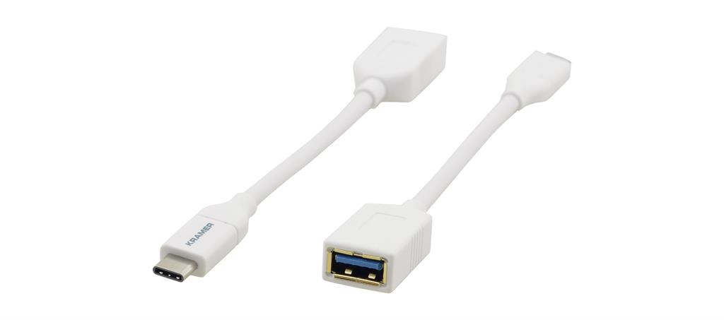 Kramer Adapter USB-C 3.1 (M)-> USB-A (F) USB-C 3.1 5Gbps Pigtail ...