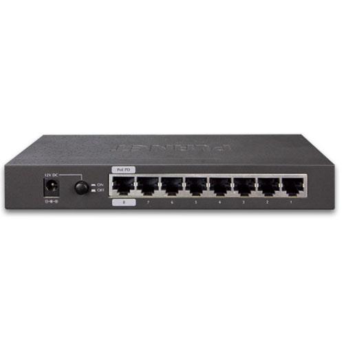 Planet Switch 8-p Gigabit PoE Powered + 2-Port 100/1000X SFP L2 - Leteng AS