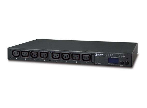 Planet PDU IP Switched 8-Port 10A 1U 8xC13 SNMP IP RS232 - Leteng AS