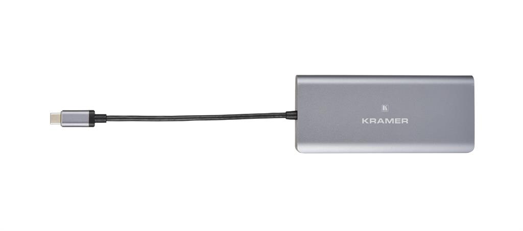 Kramer Adapter USB-C > 2xUSB/ HDMI USB-C > HDMI 2x USB3.0 PD RJ45 SDkort 4K - Leteng AS