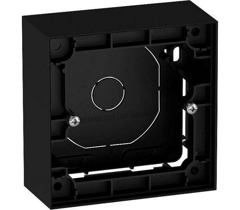 Veggboks 40mm Enkel 86x86, Sort - Leteng AS