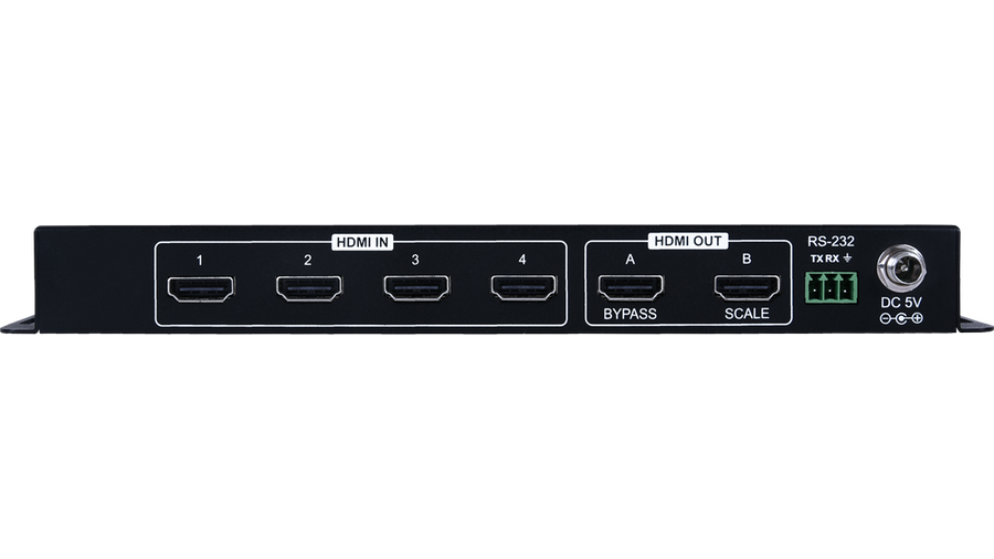Cypress HDMI 4x2 Matrix Scaler 4K@60Hz 4:4:4, HDCP 2.2 - Leteng AS