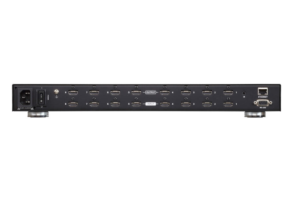 Aten Matrix 8x8 HDMI Matrix Switch 4K HDMI HDR10+ IR RS232 - Leteng AS
